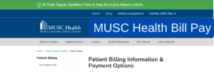 Bill Pay - MUSC MyChart
